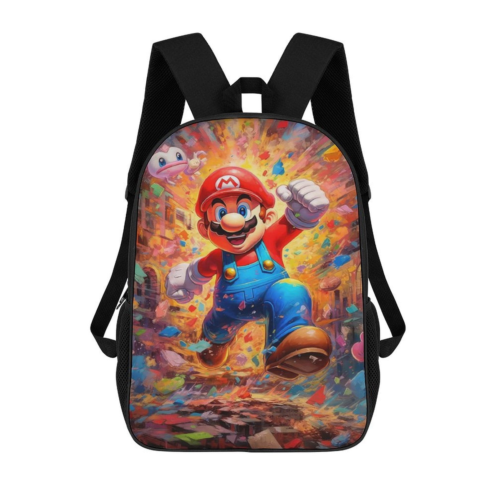 Super Mario Backpack Large Capacity Backpack 17 Inch Laptop Backpack ...