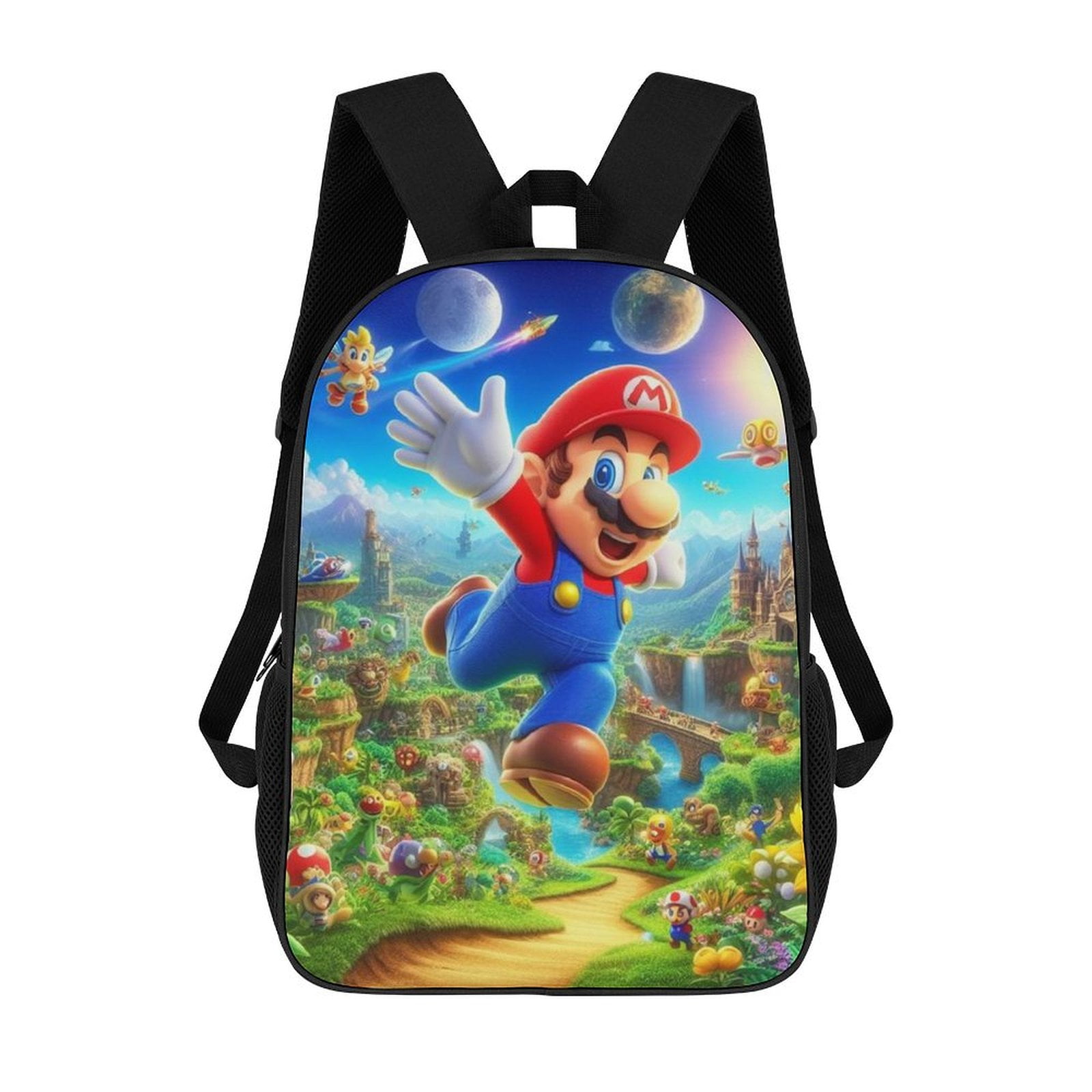 Super Mario Backpack Large Capacity Backpack 17 Inch Laptop Backpack ...
