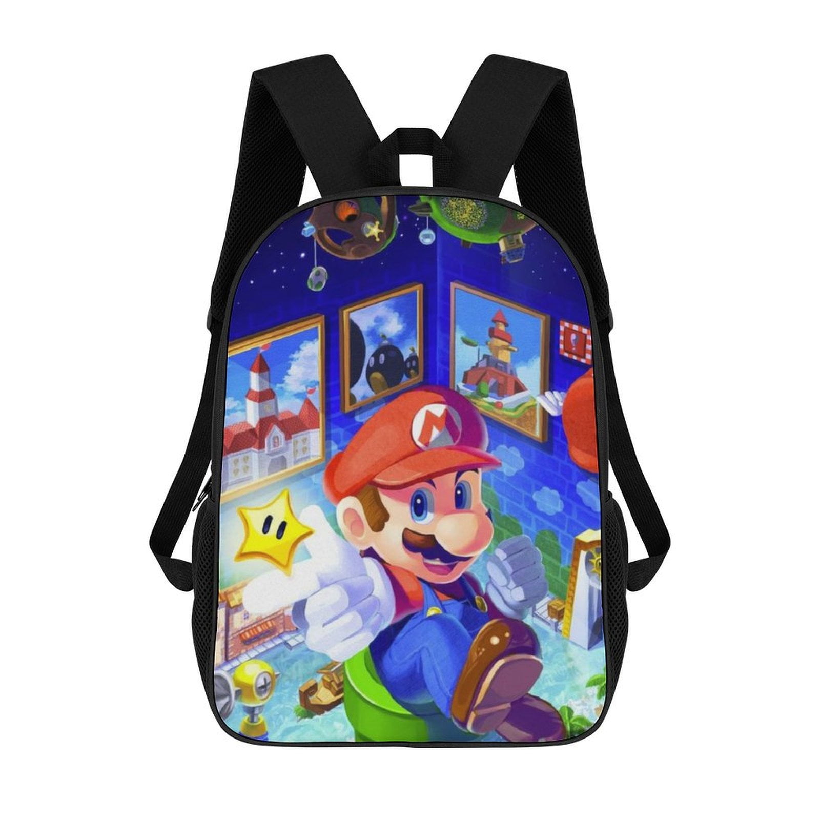 Super Mario Backpack Large Capacity Backpack 17 Inch Laptop Backpack ...