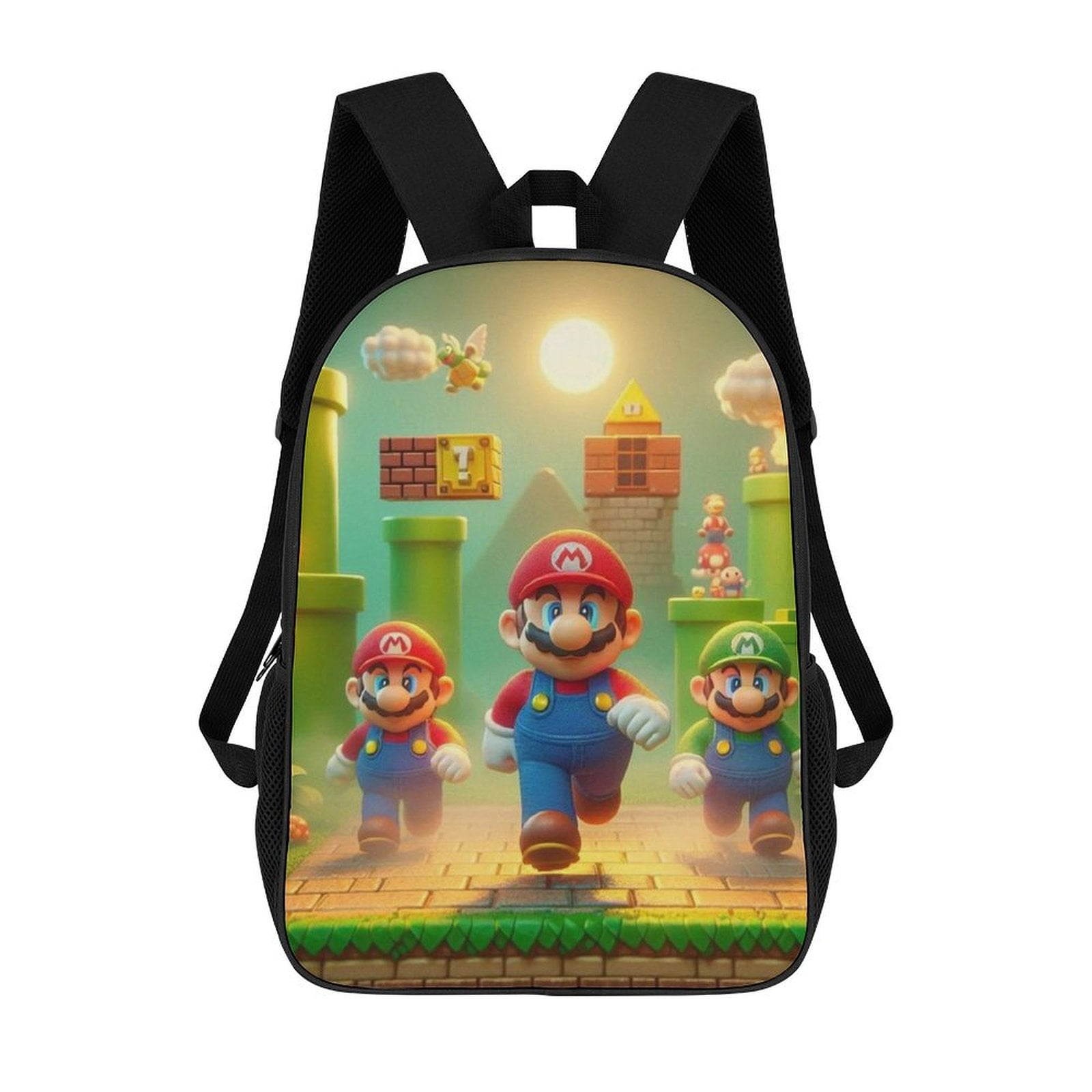 Super Mario Backpack Large Capacity Backpack 17 Inch Laptop Backpack ...