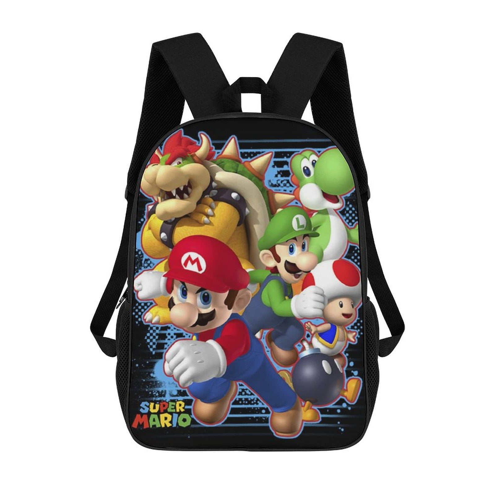 Super Mario Backpack Large Capacity Backpack 17 Inch Laptop Backpack ...