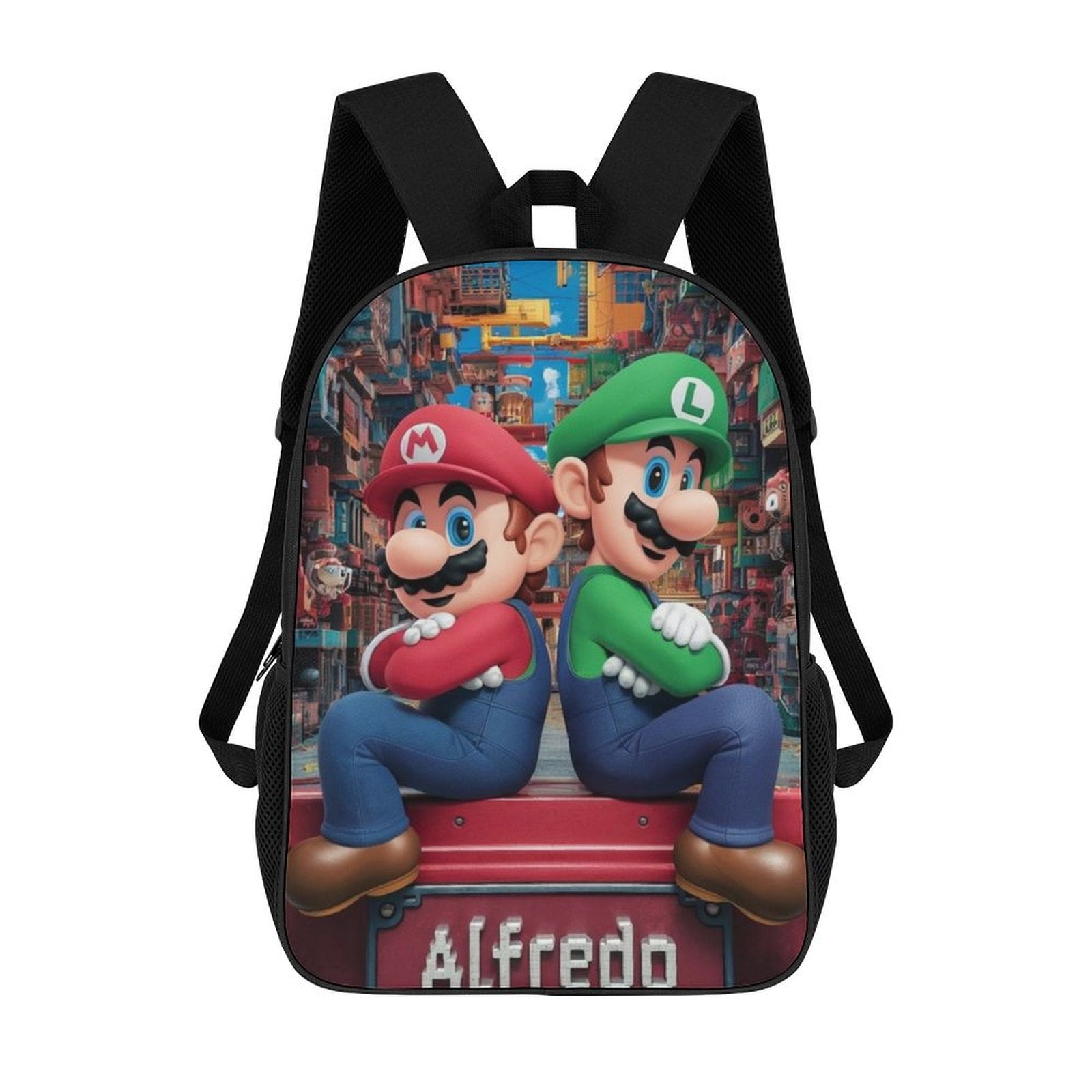 Super Mario Backpack Large Capacity Backpack 17 Inch Laptop Backpack ...