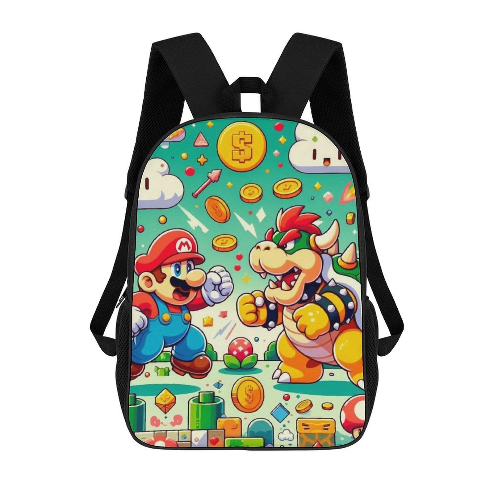 Super Mario Backpack Large Capacity Backpack 17 Inch Laptop Backpack ...