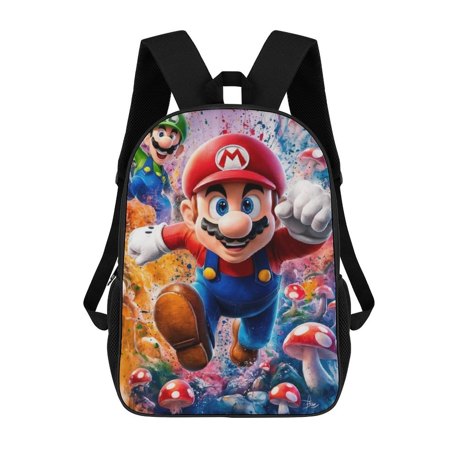 Super Mario Backpack Large Capacity Backpack 17 Inch Laptop Backpack ...