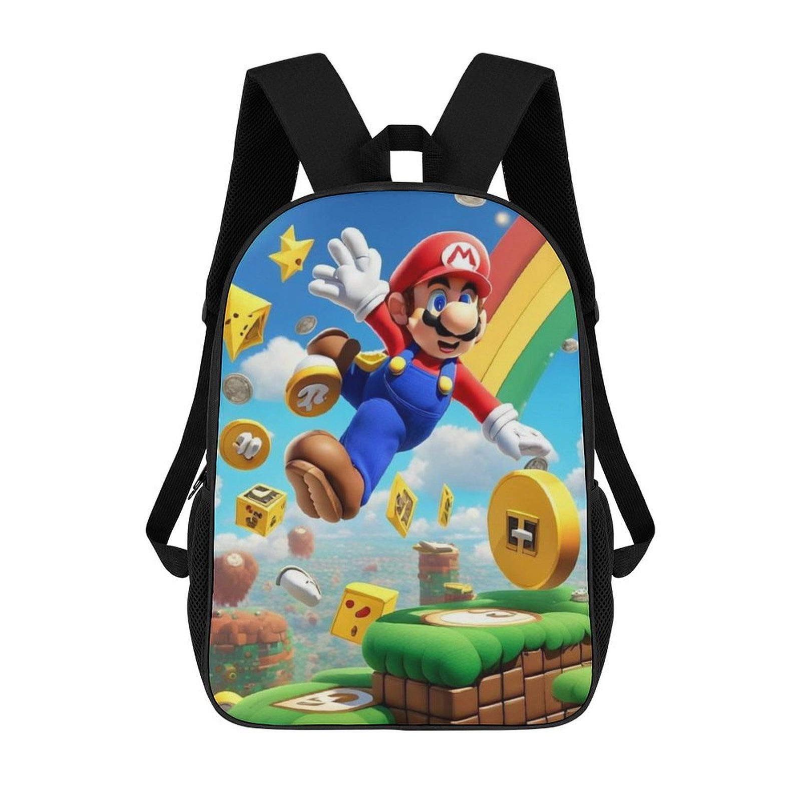 Super Mario Backpack Large Capacity Backpack 17 Inch Laptop Backpack ...