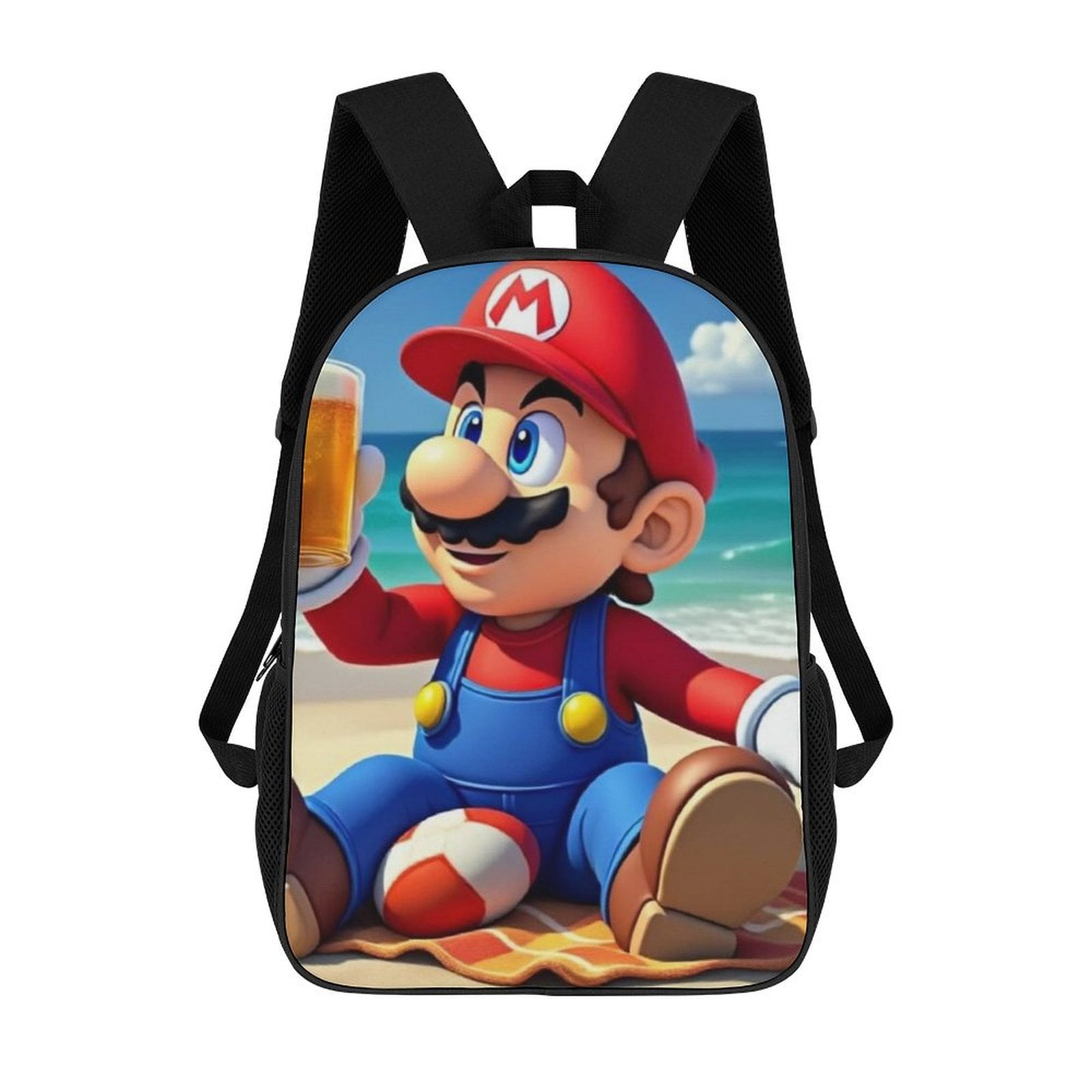 Super Mario Backpack Large Capacity Backpack 17 Inch Laptop Backpack ...
