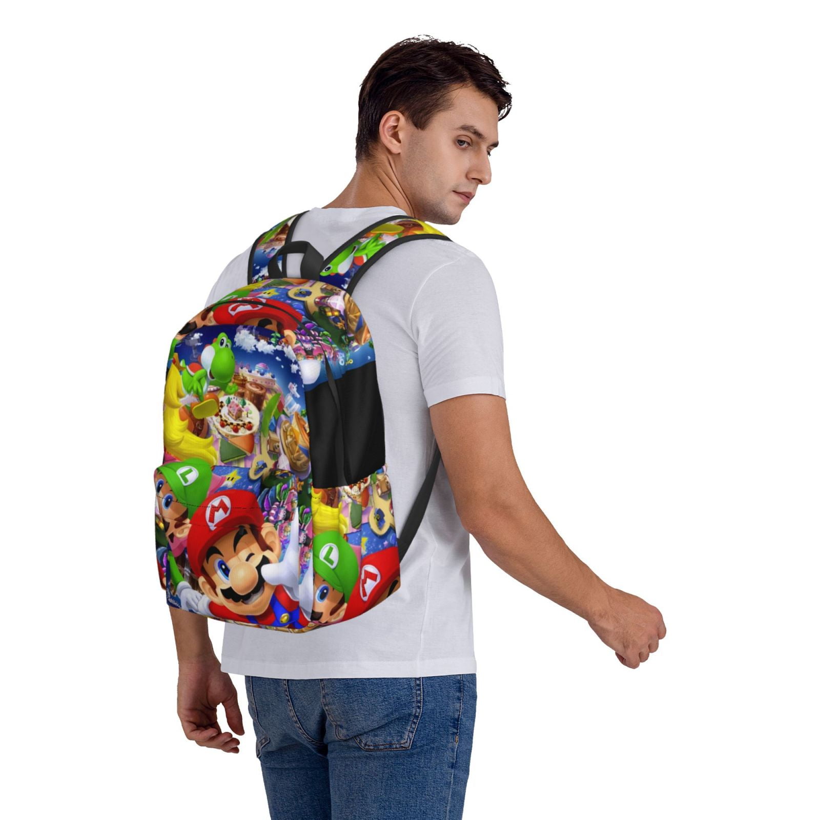 Super Mario Backpack for man & woman All Over Print Bookbags ...