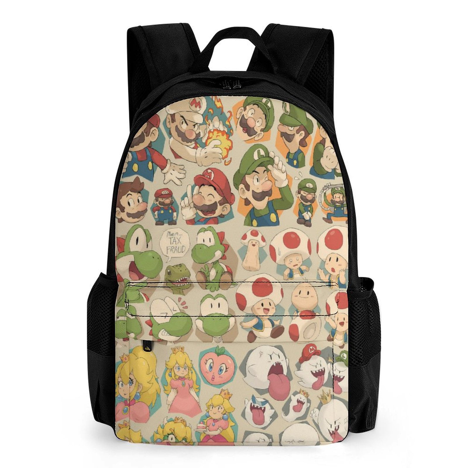 Mari-o Backpack with Adjustable Straps, Multiple Pockets Backpack Adult ...