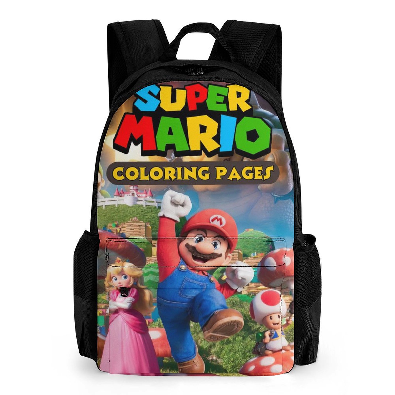 Mari-o Backpack with Adjustable Straps, Multiple Pockets Backpack Adult ...