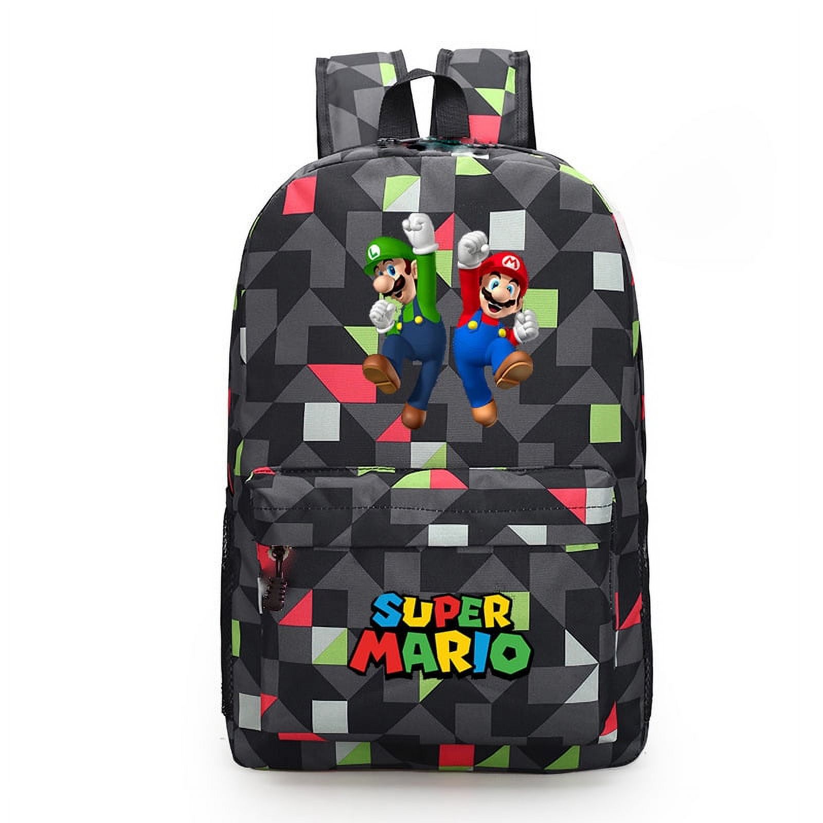 Super-Mario Backpacks Cartoon Backpack 3D Printed Laptop Bag Shoulder ...