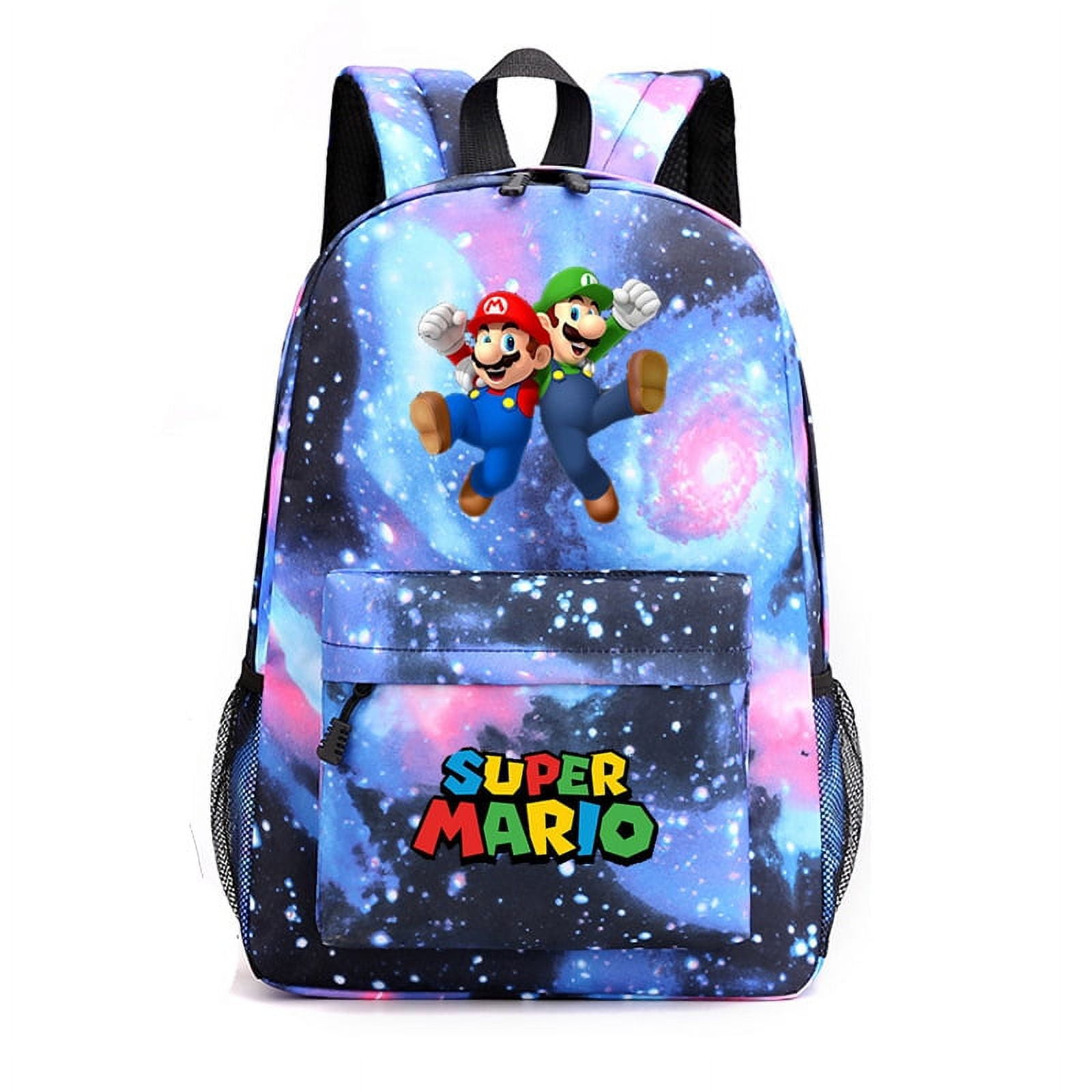 Super-Mario Backpacks Cartoon Backpack 3D Printed Laptop Bag Shoulder ...