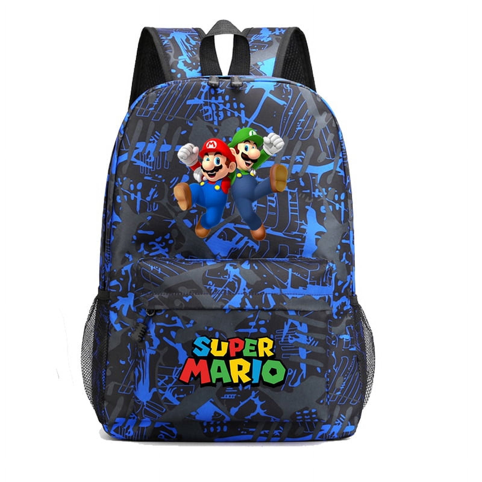 Super-Mario Backpacks Cartoon Backpack 3D Printed Laptop Bag Shoulder ...