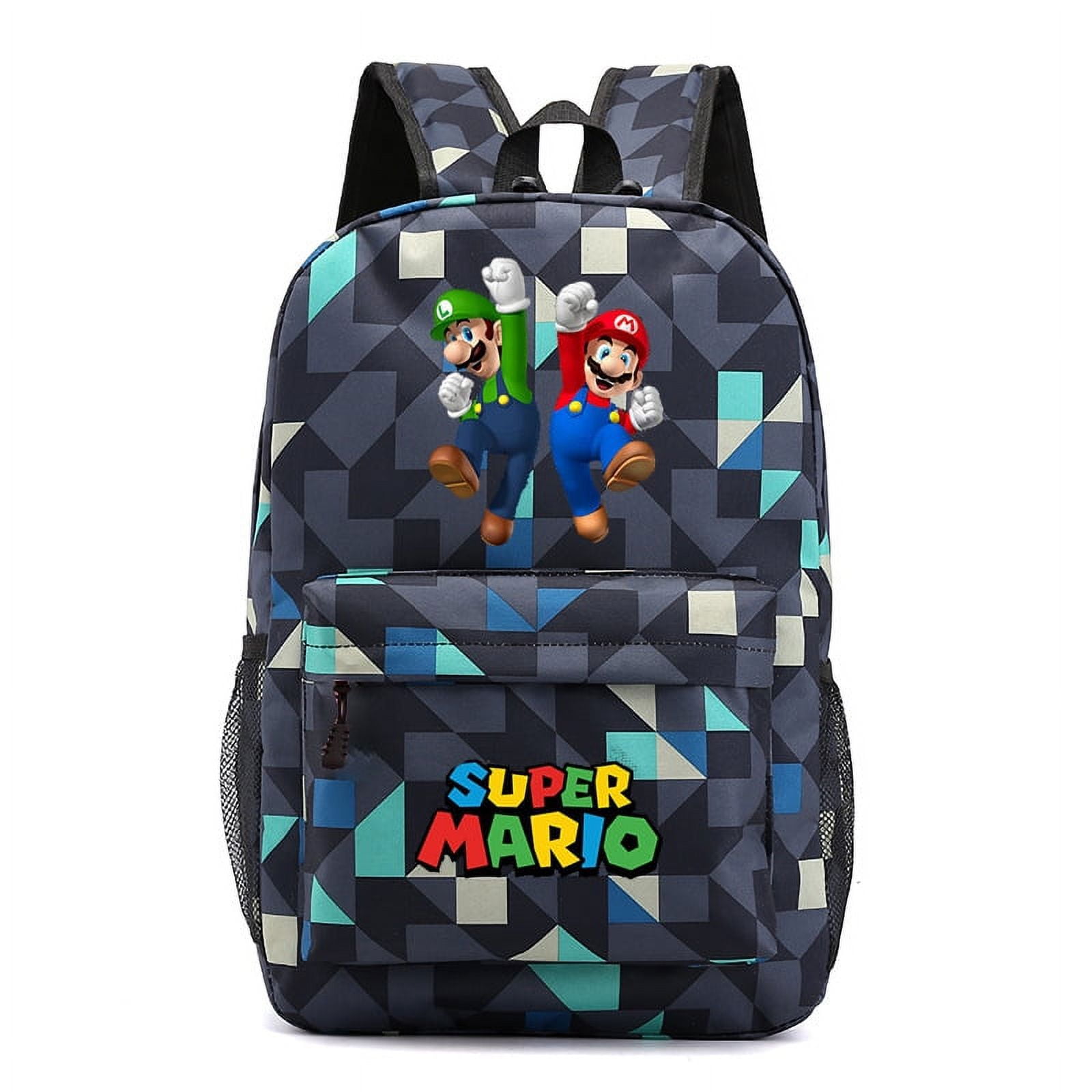 Super-Mario Backpacks Cartoon Backpack 3D Printed Laptop Bag Shoulder ...