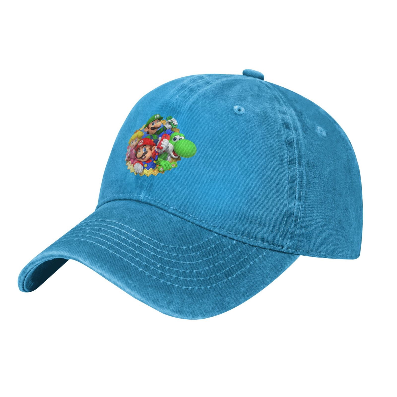 Super Mario Baseball Cap Vintage Dad Hat Adjustable Low Profile Running ...