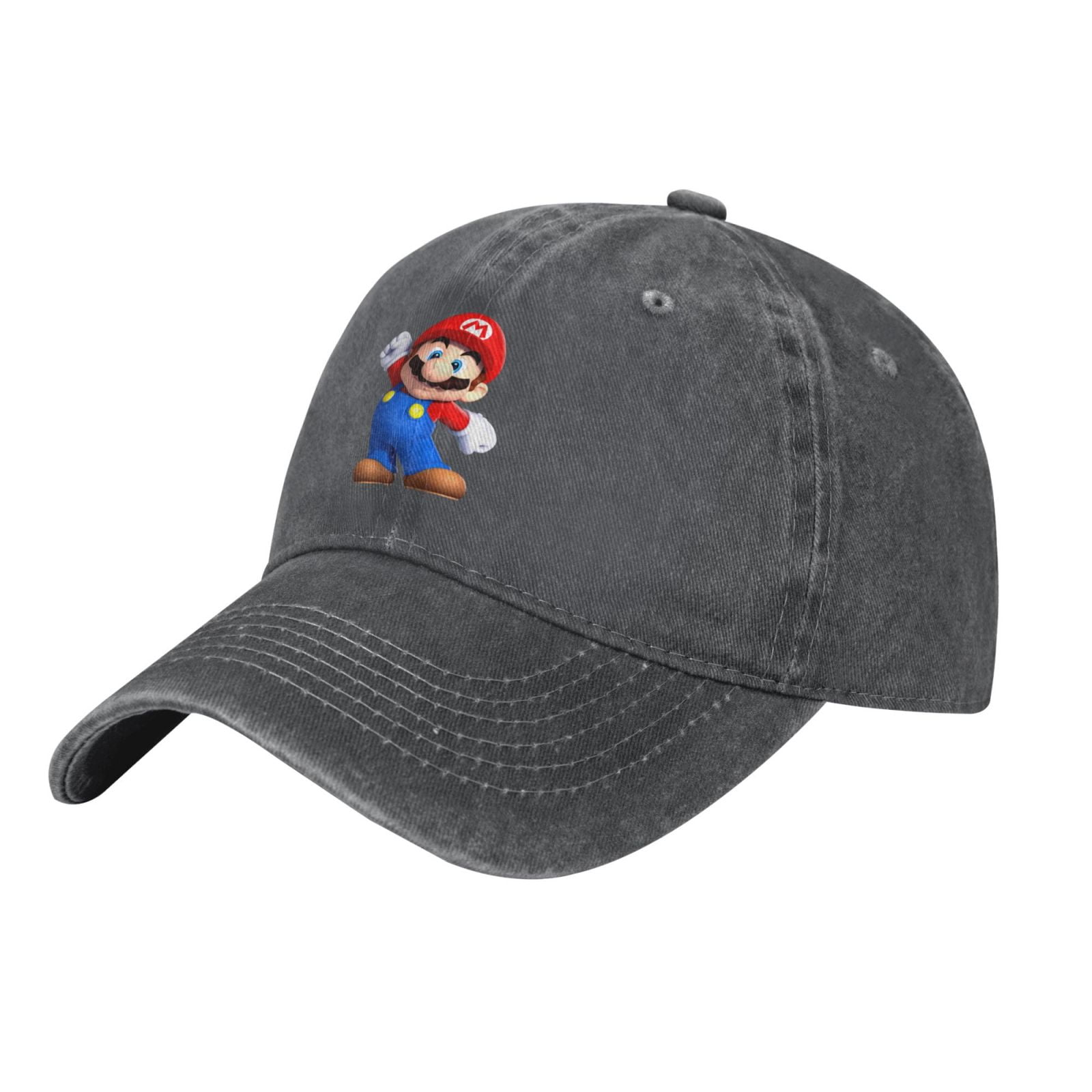 Super Mario Baseball Dad Hat Women Men Adjustable Classic Washed Hat ...