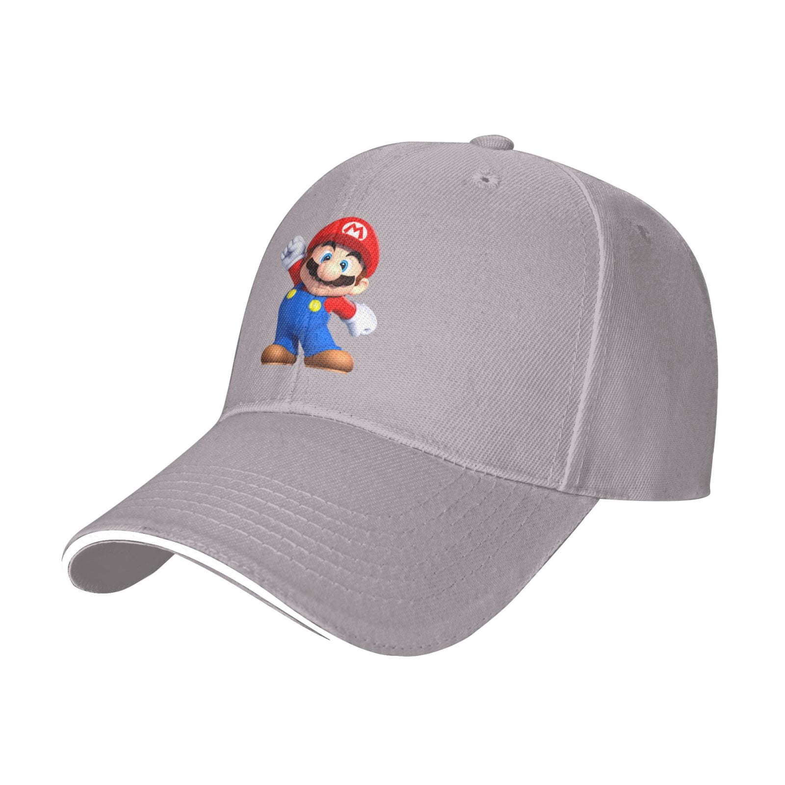 Super Mario Baseball Dad Hat Women Men Adjustable Plain Dad Cap Low ...