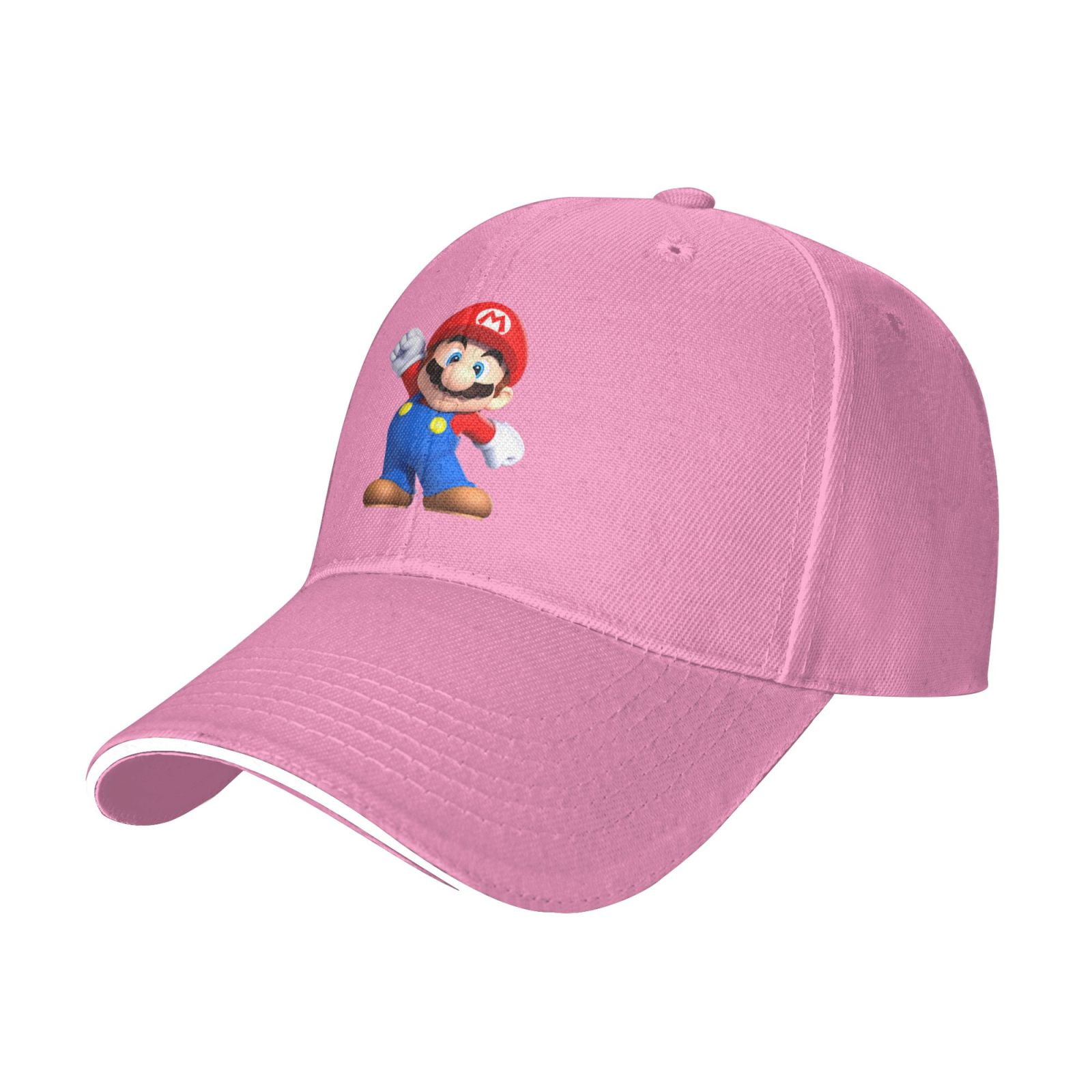 Super Mario Baseball Dad Hat Women Men Adjustable Plain Dad Cap Low ...