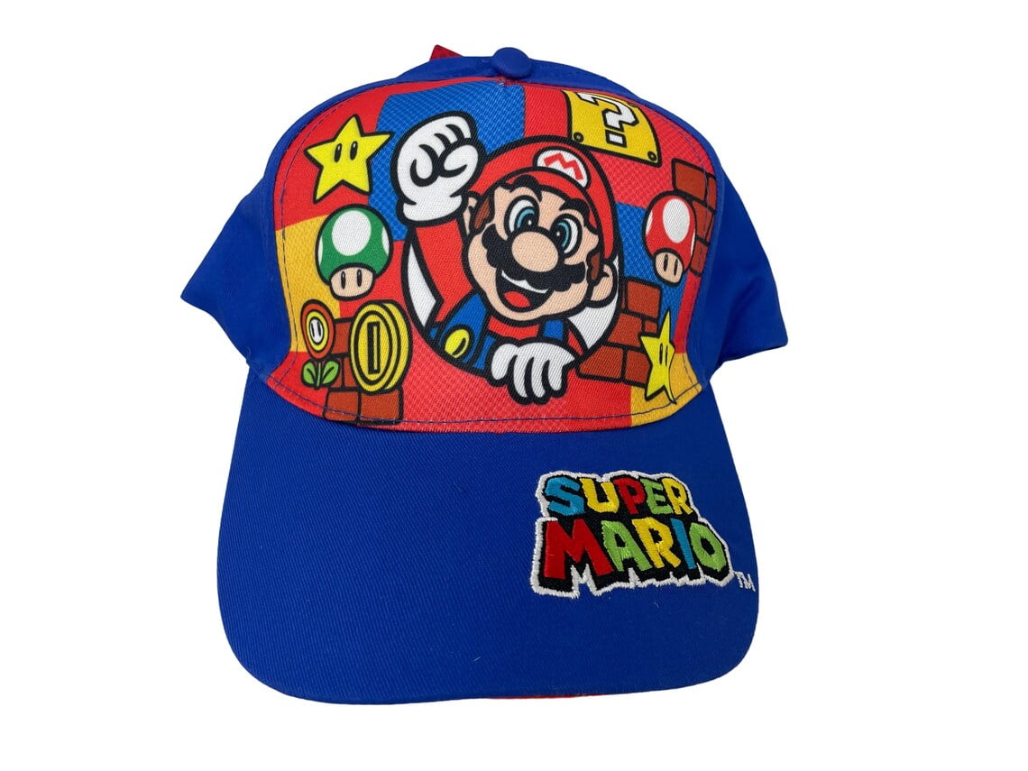 Super Mario Baseball Hat Kids with Hangtag - Walmart.com