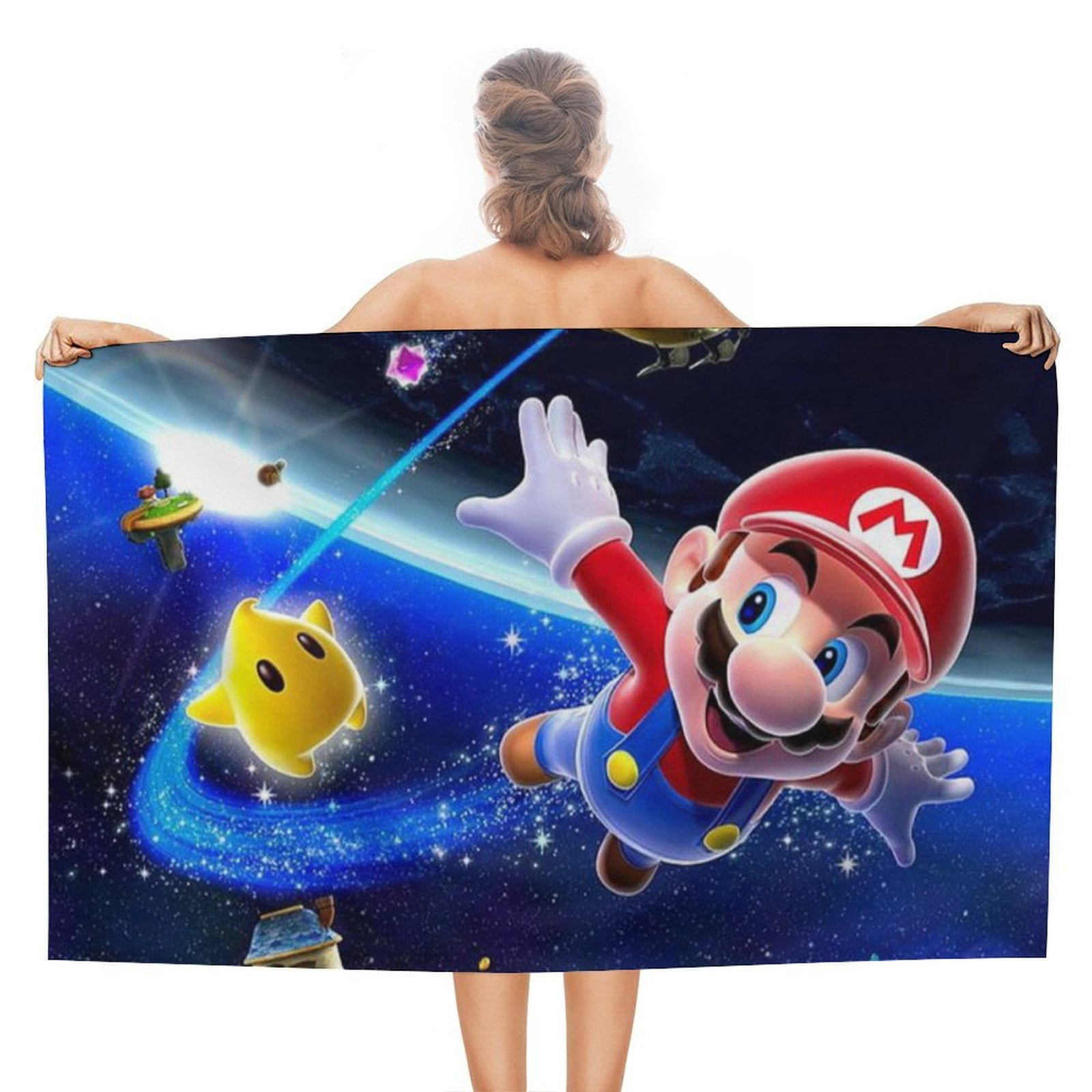 Super Mario Bath Throw Towel Quick Dry Towel for Swimmers Sand Proof ...