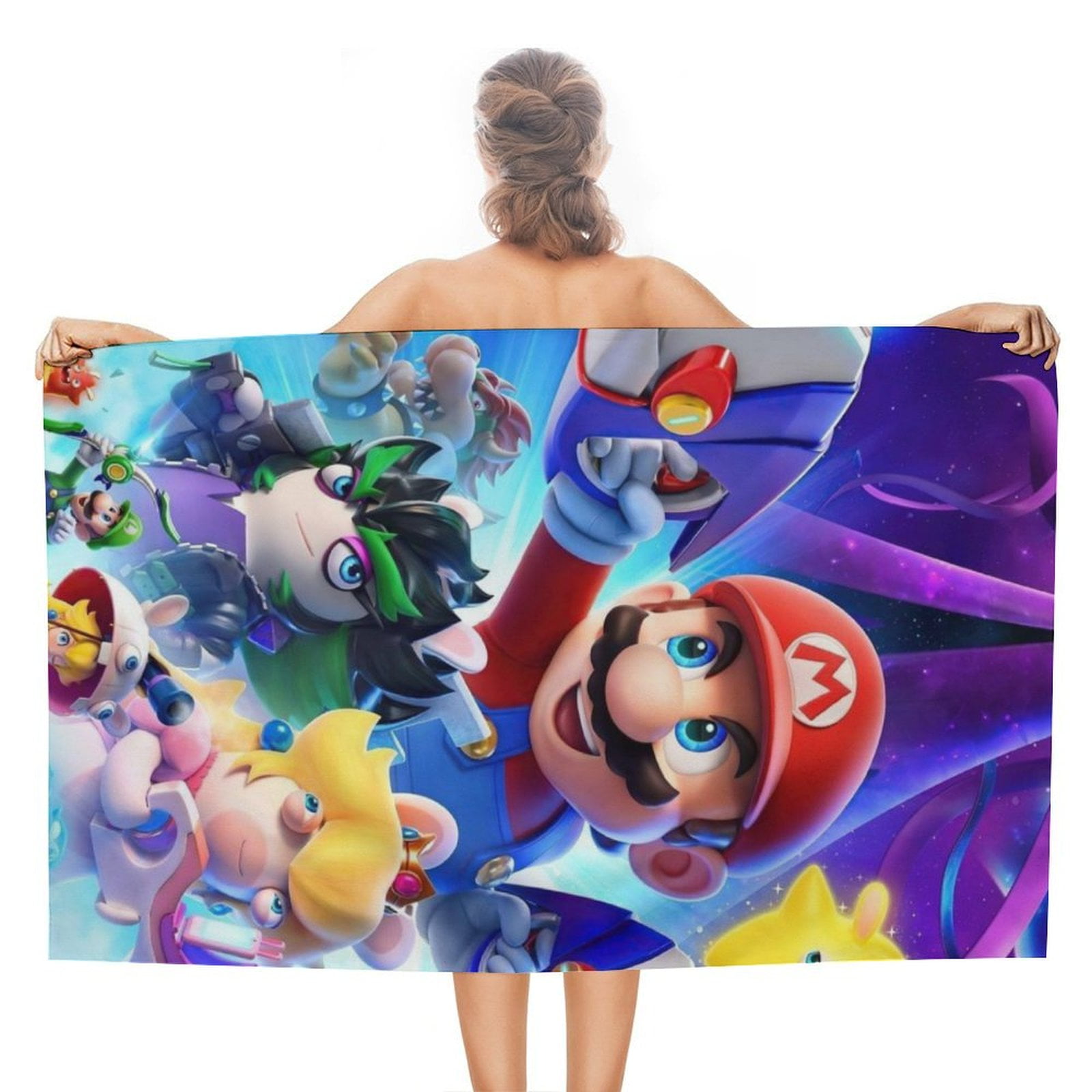 Super Mario Bath Throw Towel Quick Dry Towel for Swimmers Sand Proof ...