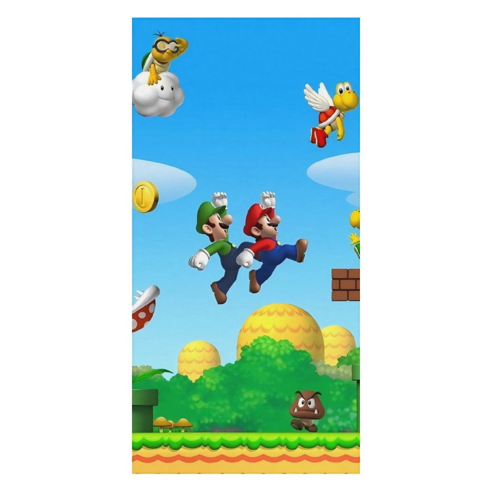Super Mario Beach Towel Oversized Quick-drying Cute Cartoon Towel for ...