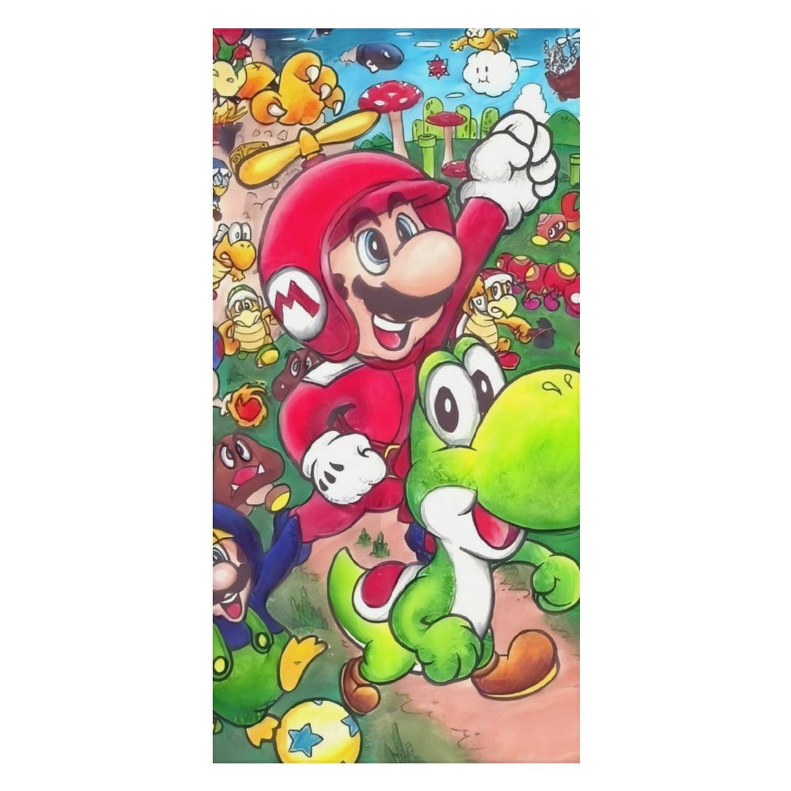 Super Mario Beach Towel Pool Towel Extra Large 160x80cm - Walmart.com