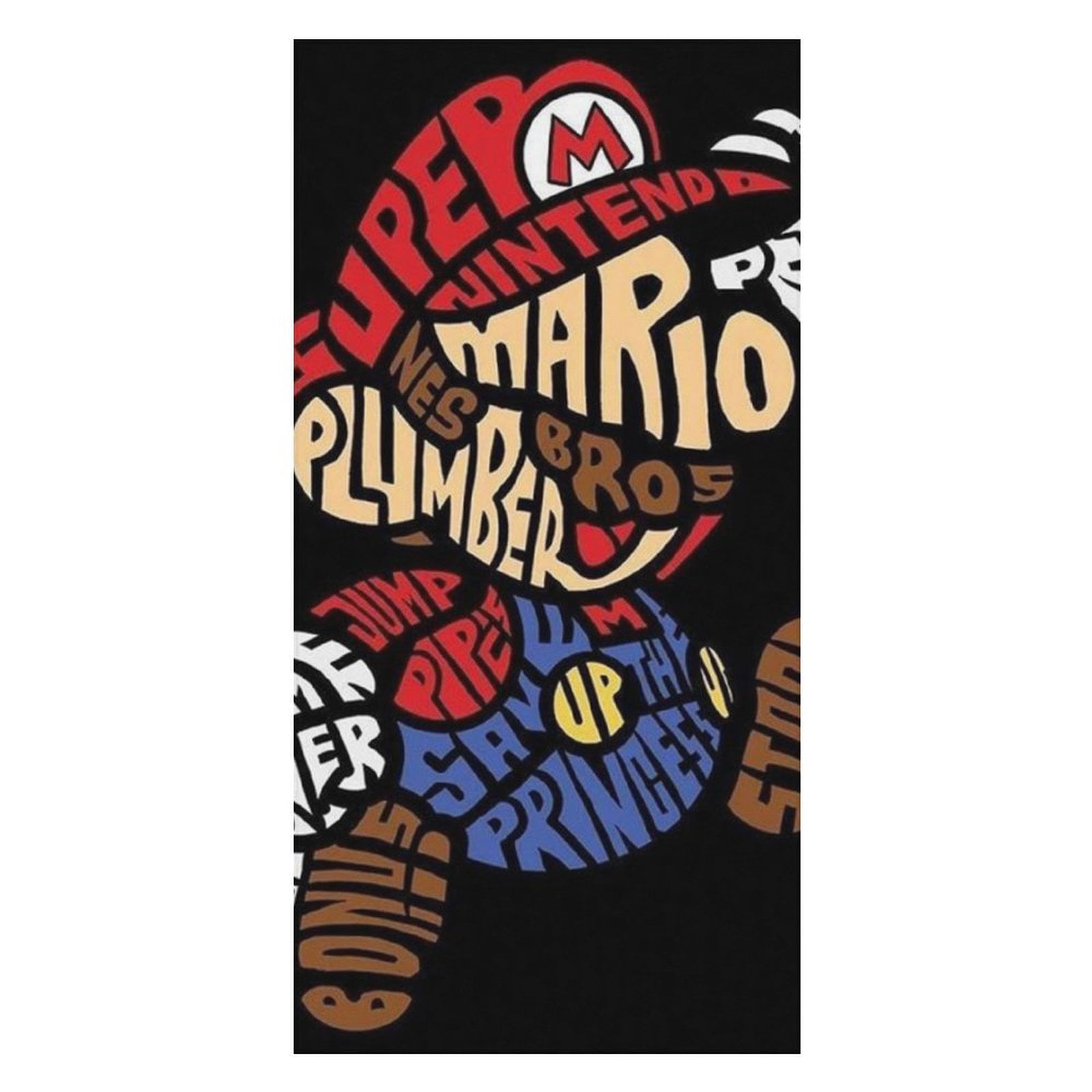 Super Mario Beach Towel Pool Towel Extra Large 160x80cm - Walmart.com