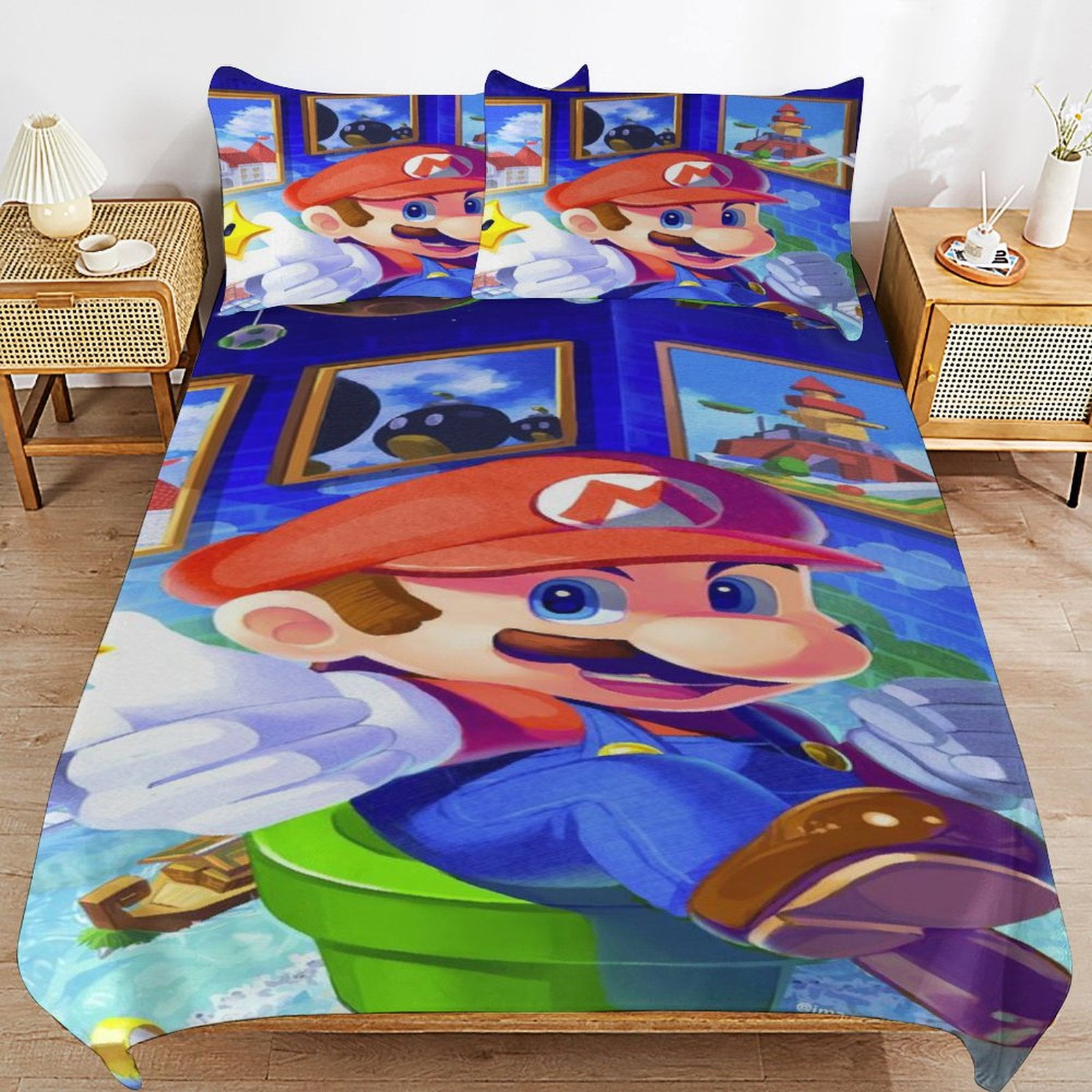 Super Mario Bed Duvet Cover Microfiber Bedding Sets 3D Printed ...