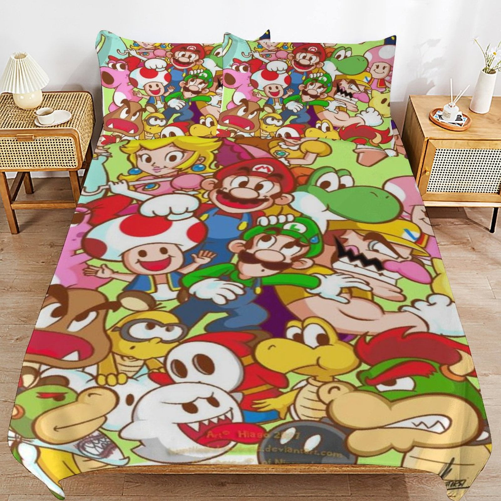 Super Mario Bed Duvet Cover Microfiber Bedding Sets 3D Printed ...