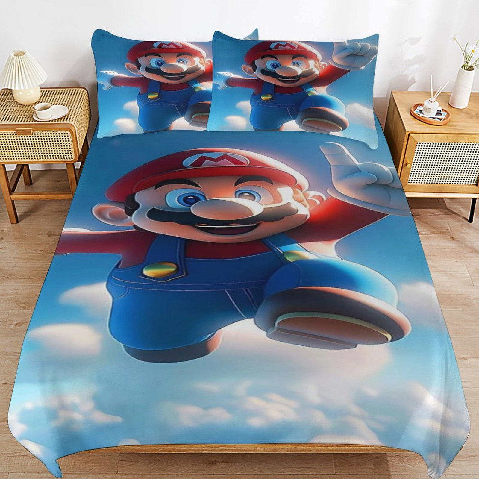 Super Mario Bed Duvet Cover Microfiber Bedding Sets 3D Printed ...