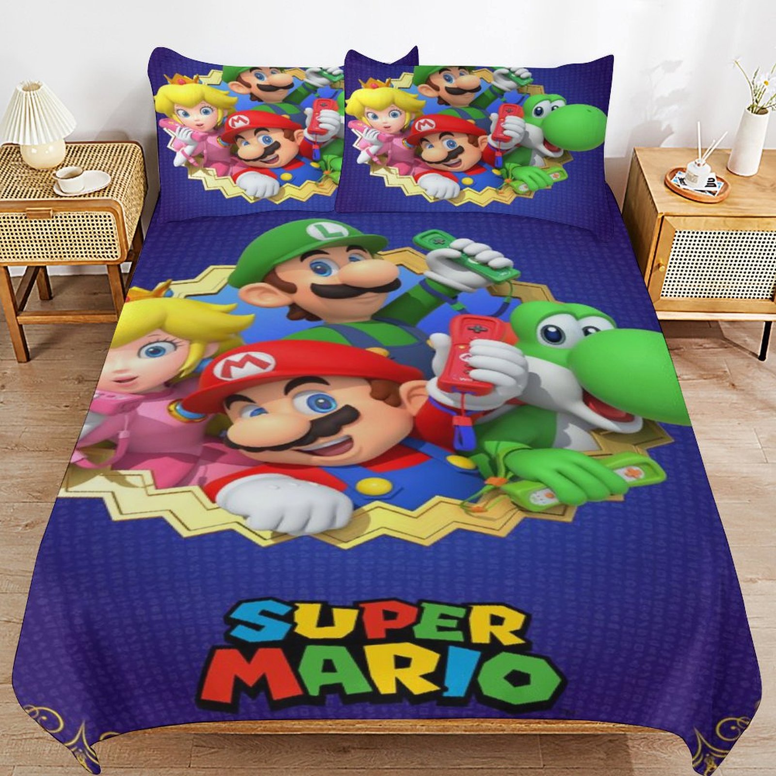 Super Mario Bed Duvet Cover Microfiber Bedding Sets 3D Printed ...