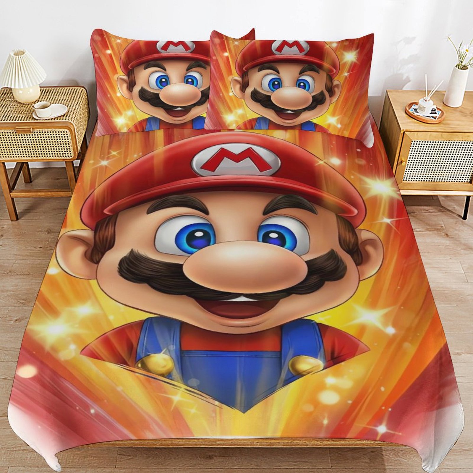 Super Mario Bed Duvet Cover Microfiber Bedding Sets 3D Printed ...