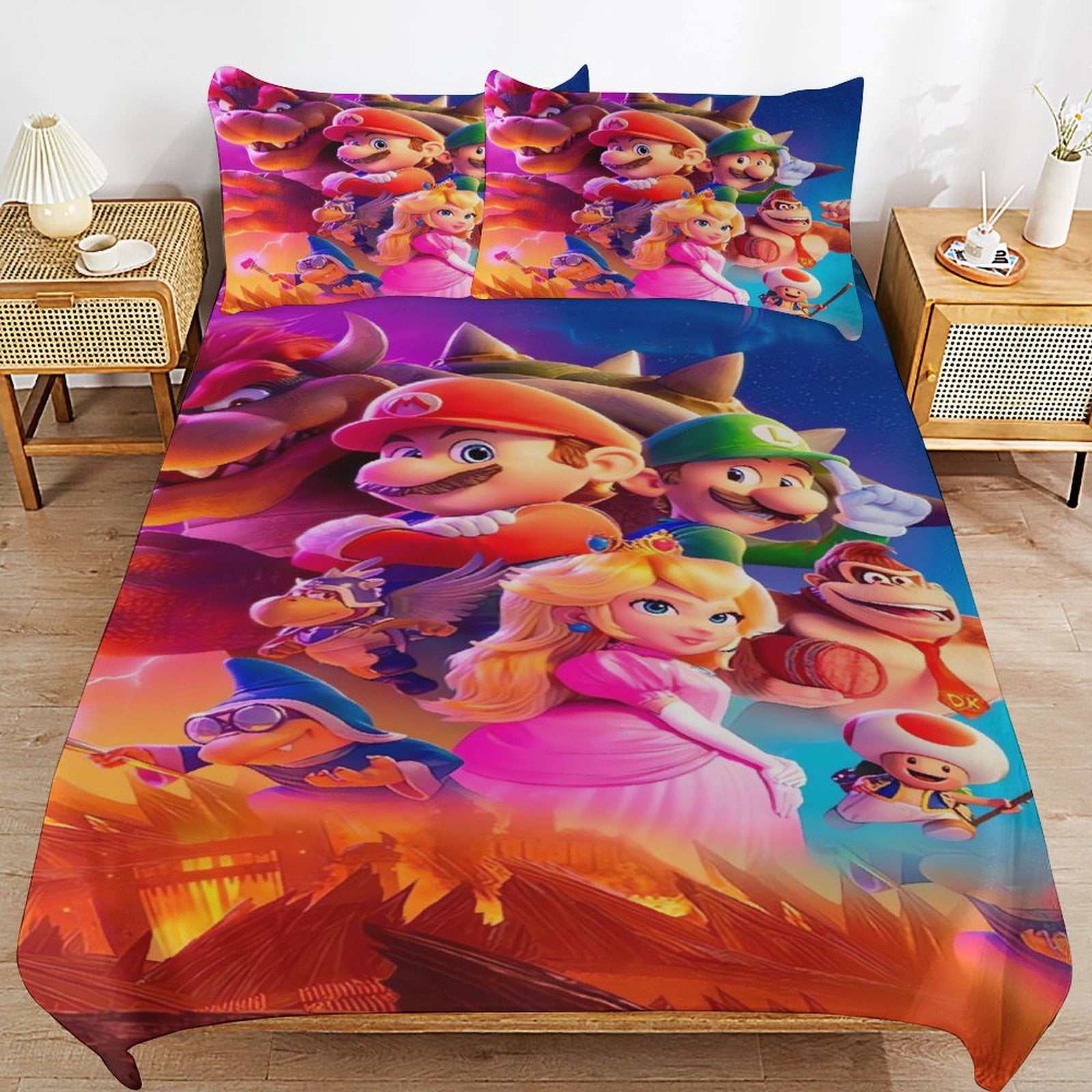 Super Mario Bed Duvet Cover Microfiber Bedding Sets 3D Printed ...
