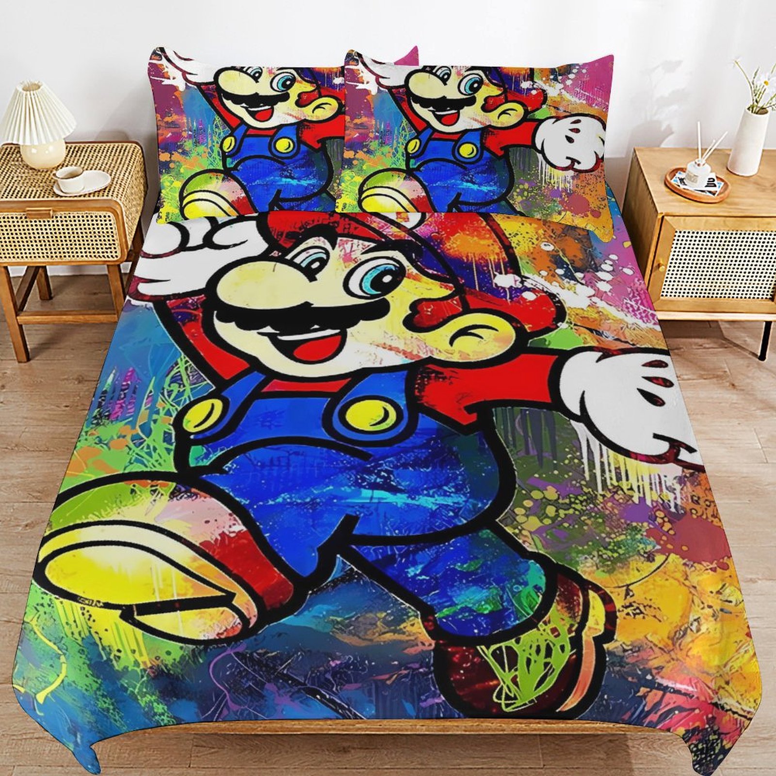 Super Mario Bed Duvet Cover Microfiber Bedding Sets 3D Printed ...