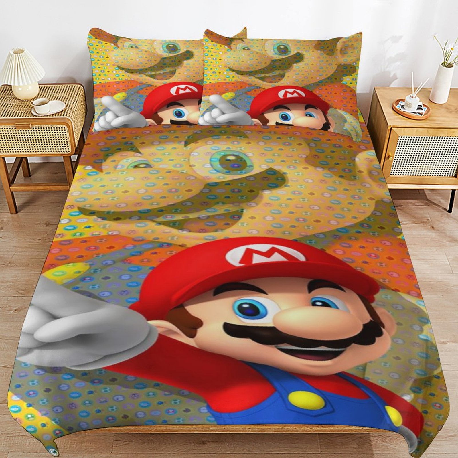 Super Mario Bed Duvet Cover Microfiber Bedding Sets 3D Printed ...