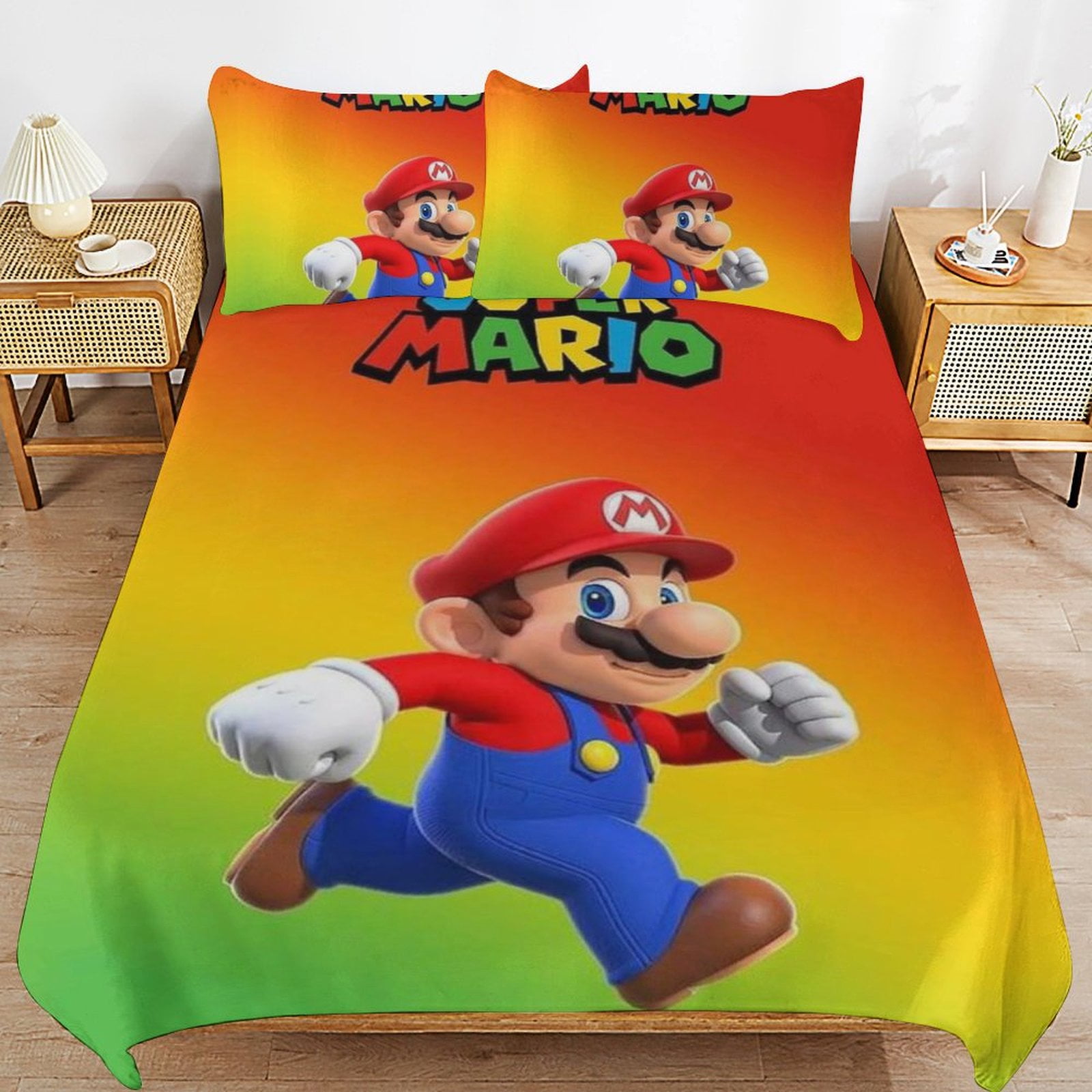 Super Mario Bed Duvet Cover Microfiber Bedding Sets 3D Printed ...