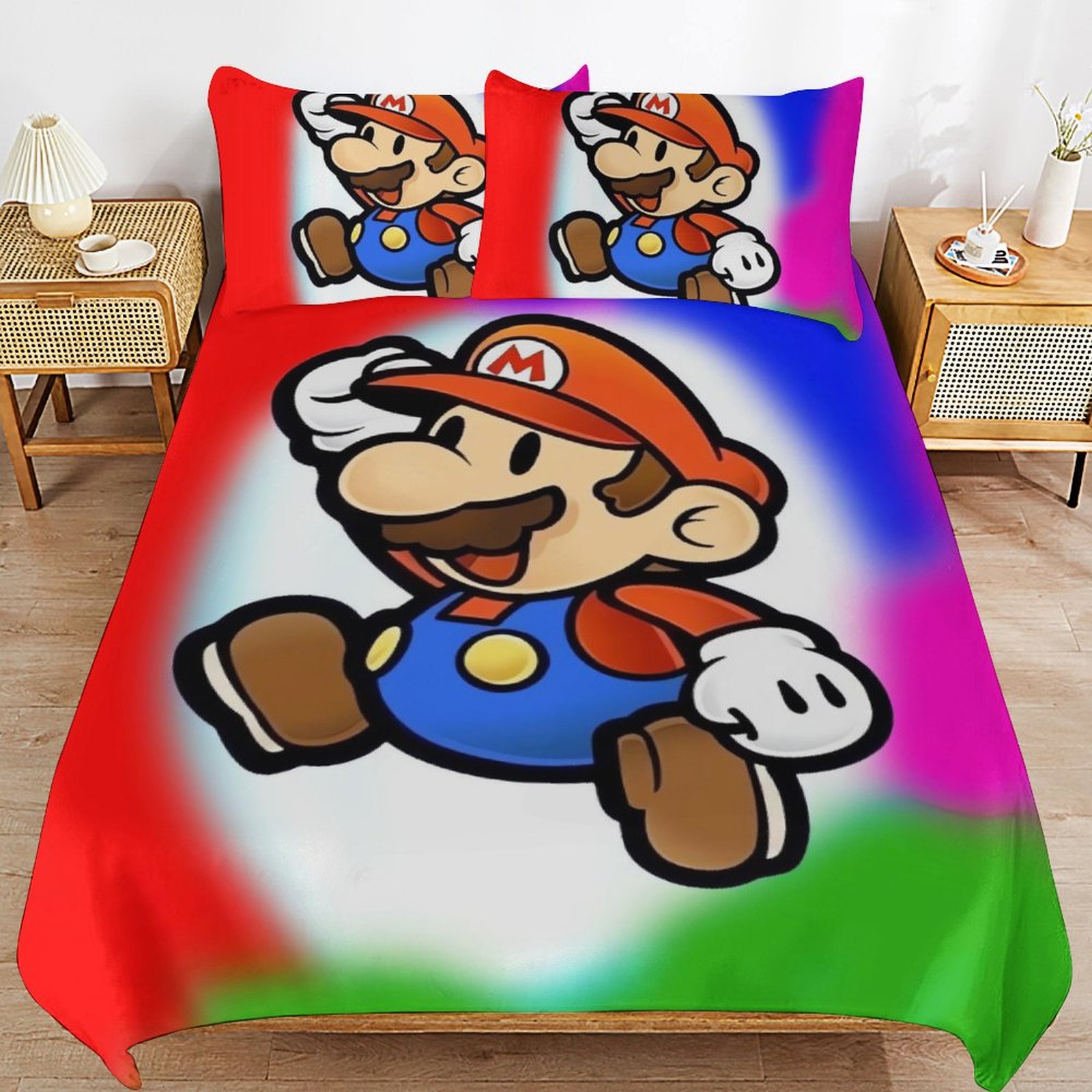 Super Mario Bed Duvet Cover Microfiber Bedding Sets 3D Printed ...
