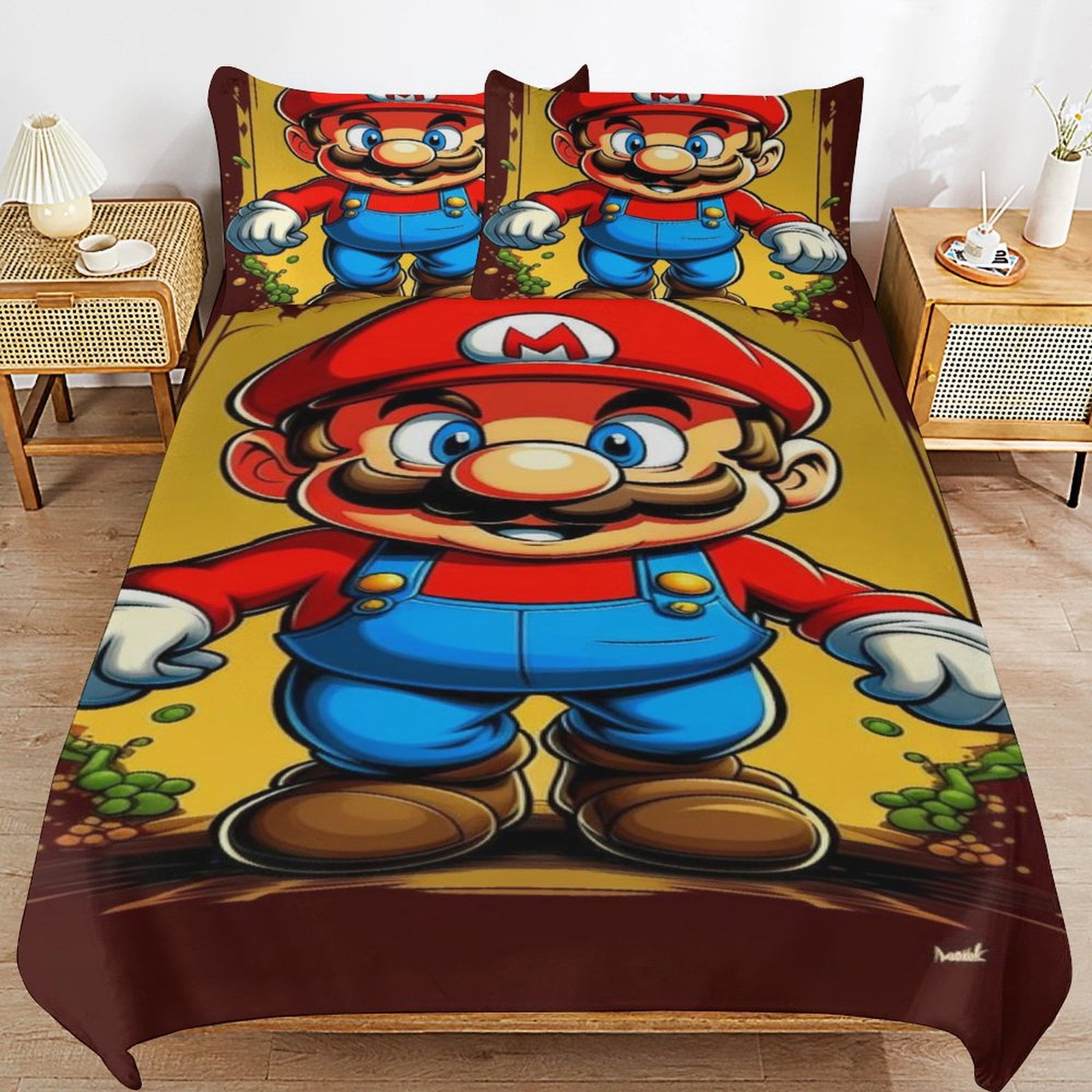 Super Mario Bed Duvet Cover Microfiber Bedding Sets 3D Printed ...