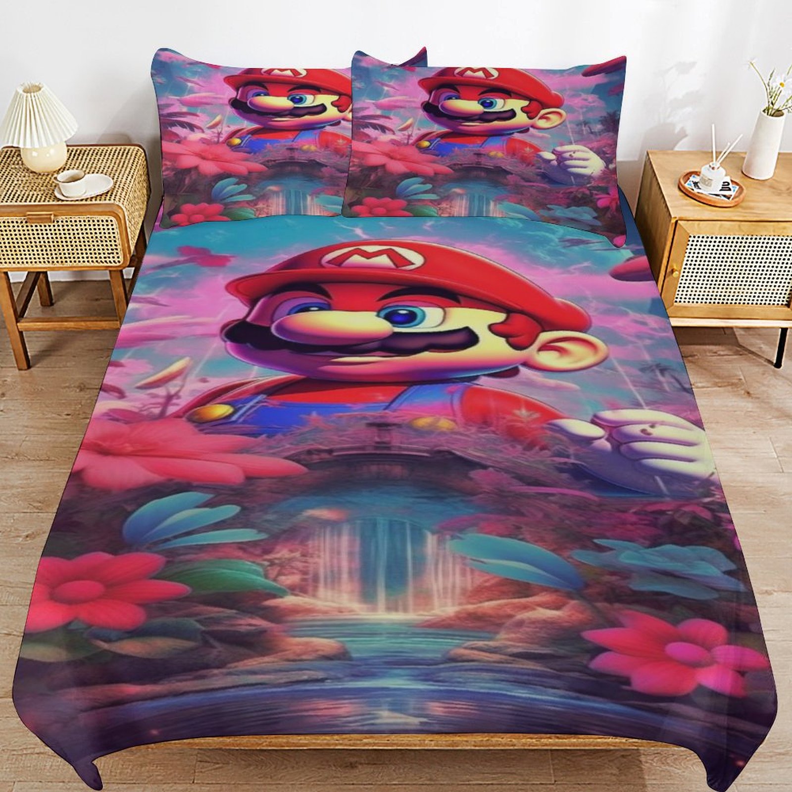 Super Mario Bed Duvet Cover Microfiber Bedding Sets 3D Printed ...