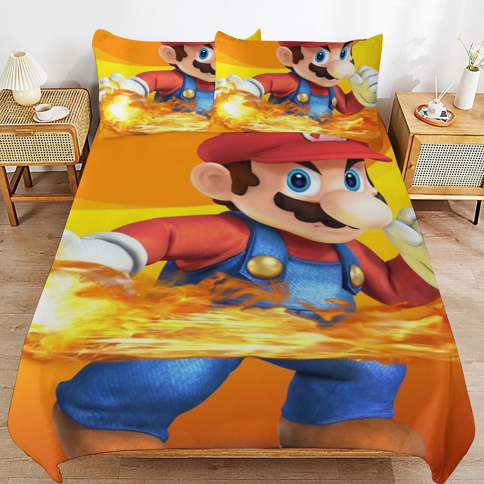 Super Mario Bed Duvet Cover Microfiber Bedding Sets 3D Printed ...