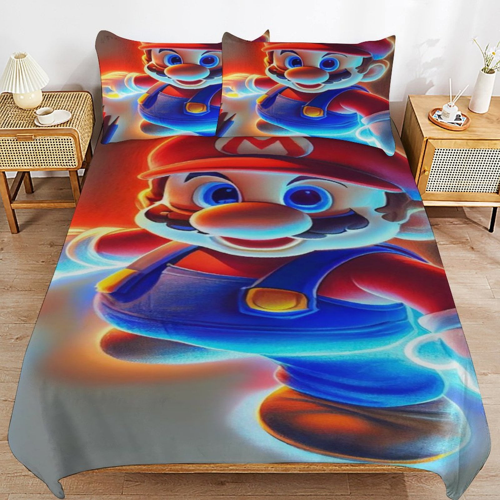 Super Mario Bed Duvet Cover Microfiber Bedding Sets 3D Printed ...
