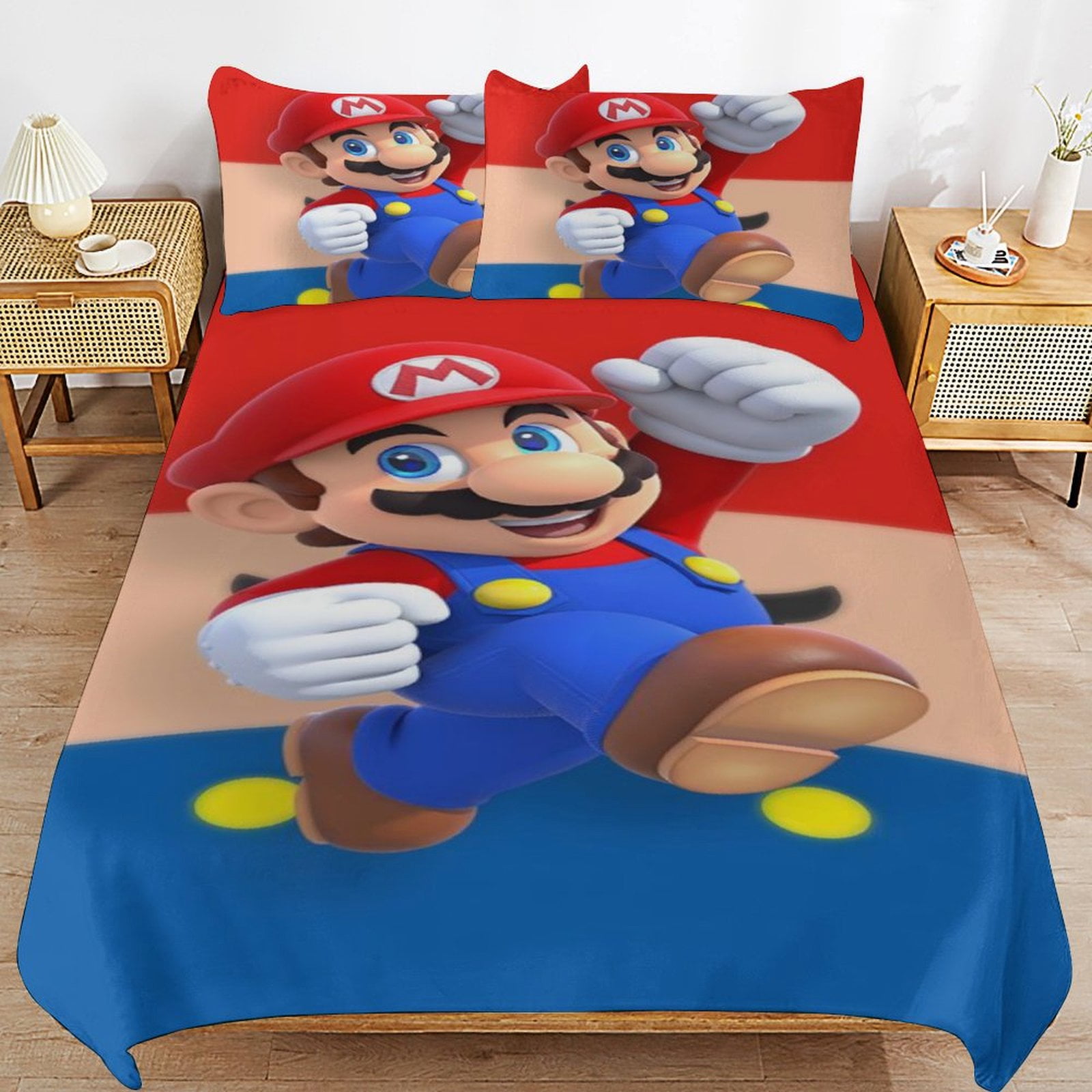 Super Mario Bed Duvet Cover Microfiber Bedding Sets 3D Printed ...