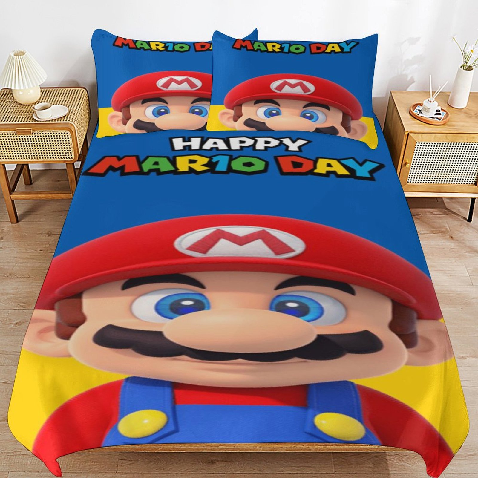 Super Mario Bed Duvet Cover Microfiber Bedding Sets 3D Printed ...