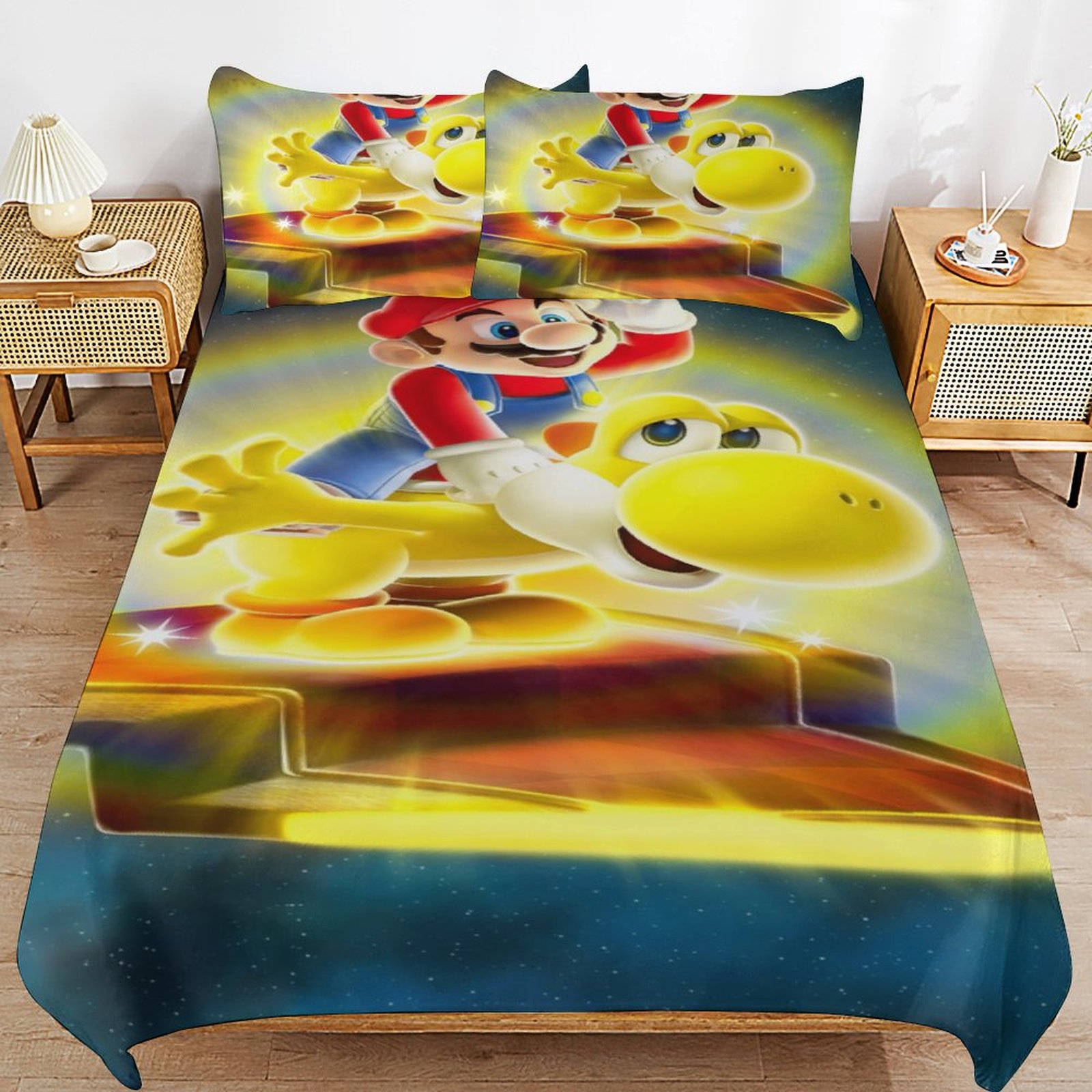 Super Mario Bed Duvet Cover Microfiber Bedding Sets 3D Printed ...