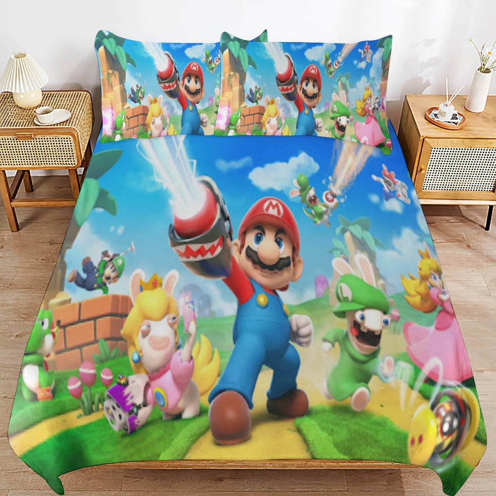 Super Mario Bed Duvet Cover Microfiber Bedding Sets 3D Printed ...