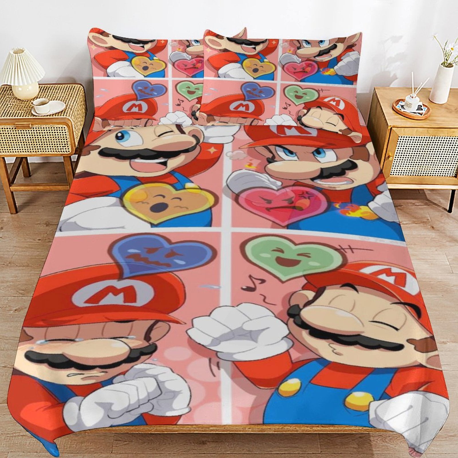 Super Mario Bed Duvet Cover Microfiber Bedding Sets 3D Printed ...