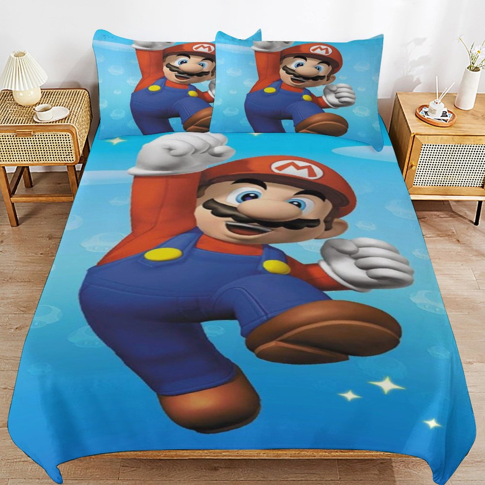 Super Mario Bed Duvet Cover Microfiber Bedding Sets 3D Printed ...