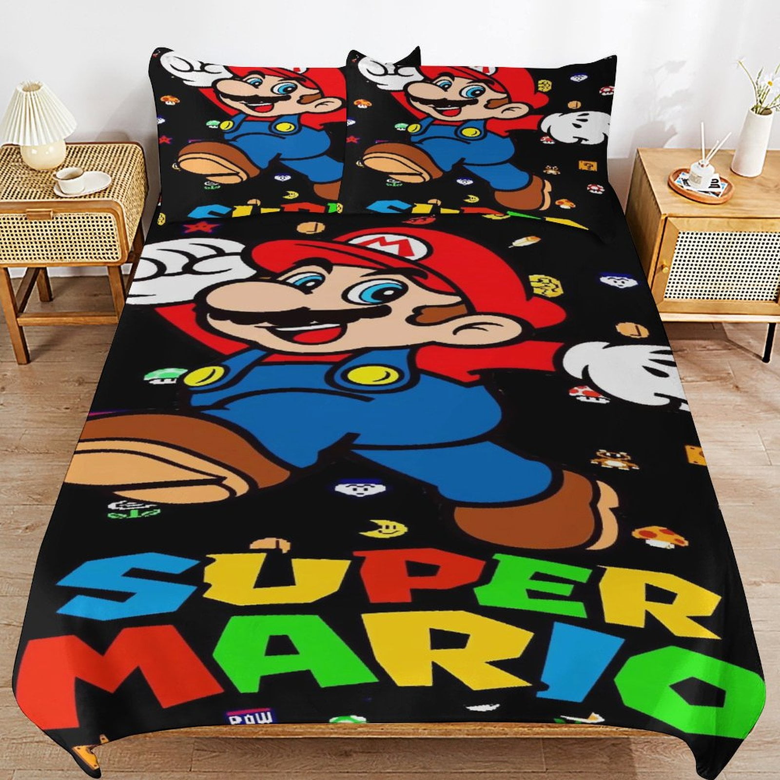 Super Mario Bed Duvet Cover Microfiber Bedding Sets 3D Printed ...