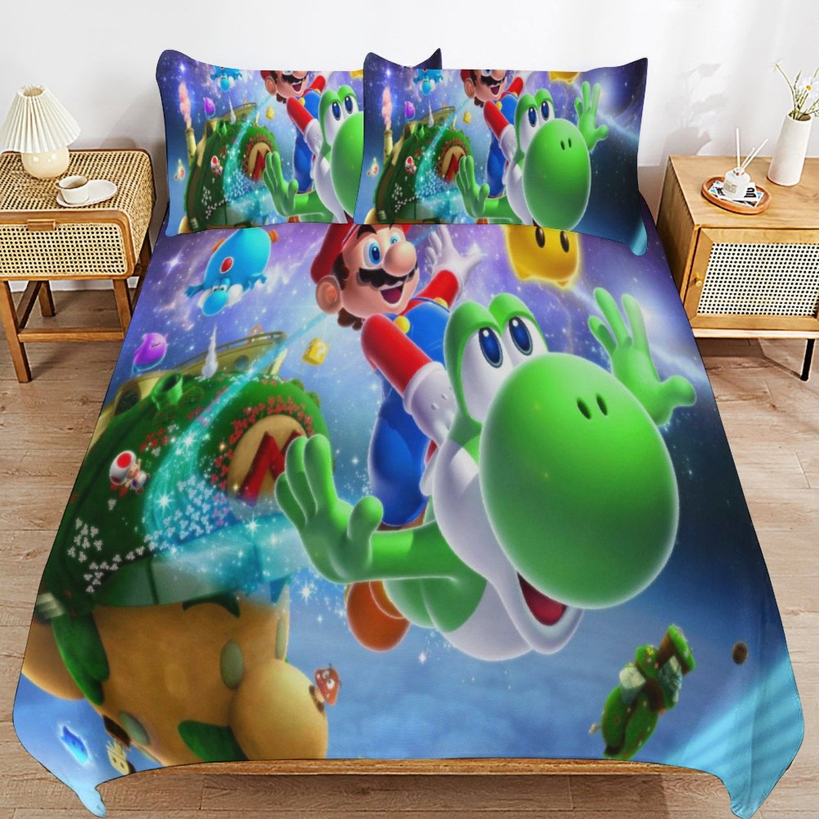 Super Mario Bed Duvet Cover Microfiber Bedding Sets 3D Printed ...