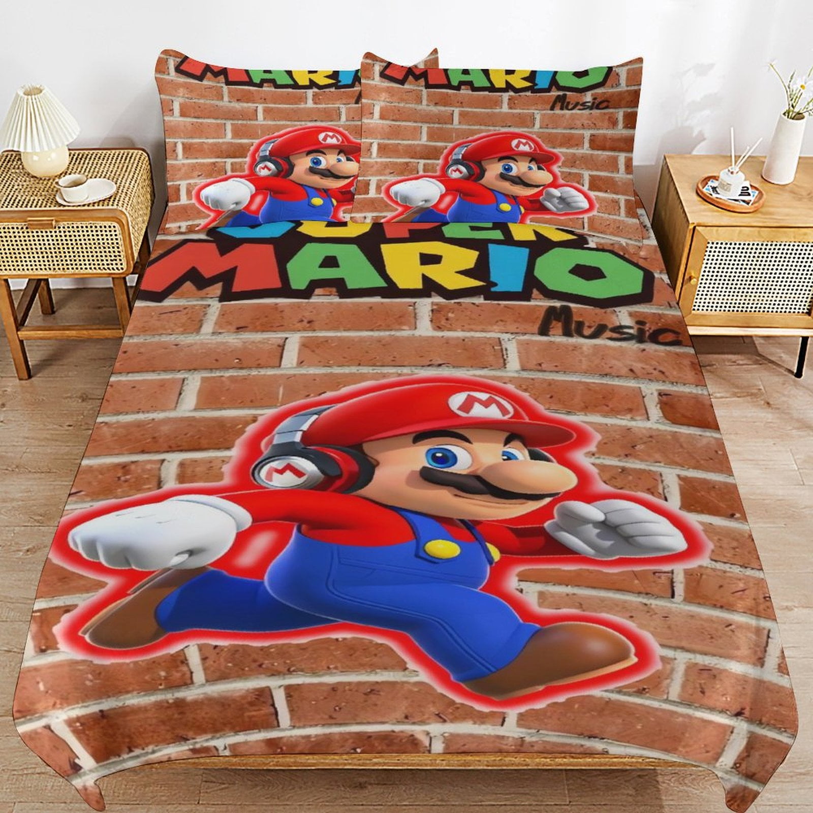Super Mario Bed Duvet Cover Microfiber Bedding Sets 3D Printed ...